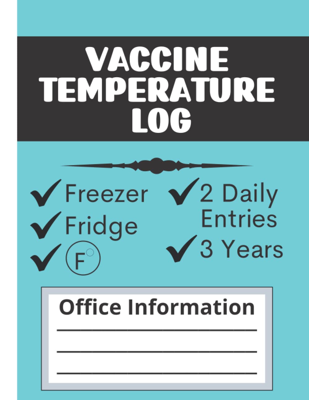 Buy Medical Office Vaccine Temperature Log: Fridge and Freezer Vaccine ...