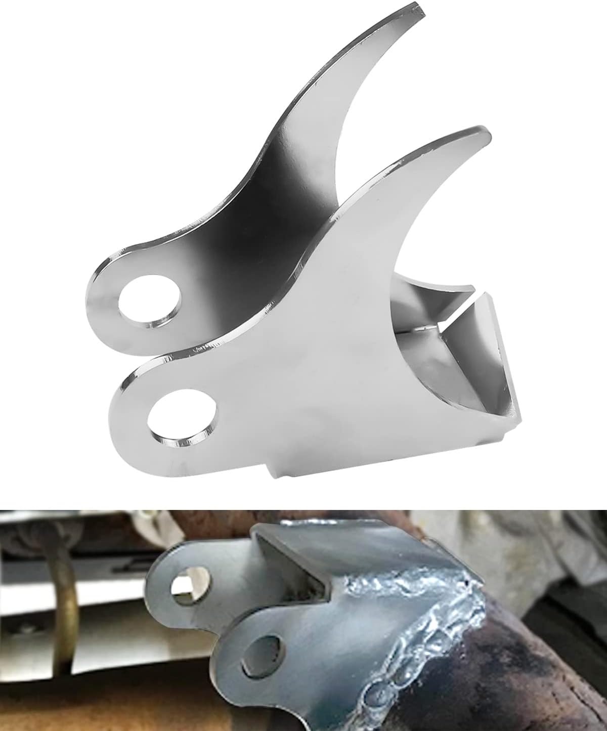 Amazon.com: TORQUE 2PCS of Universal Weld-on Shock Brackets - Axle ...