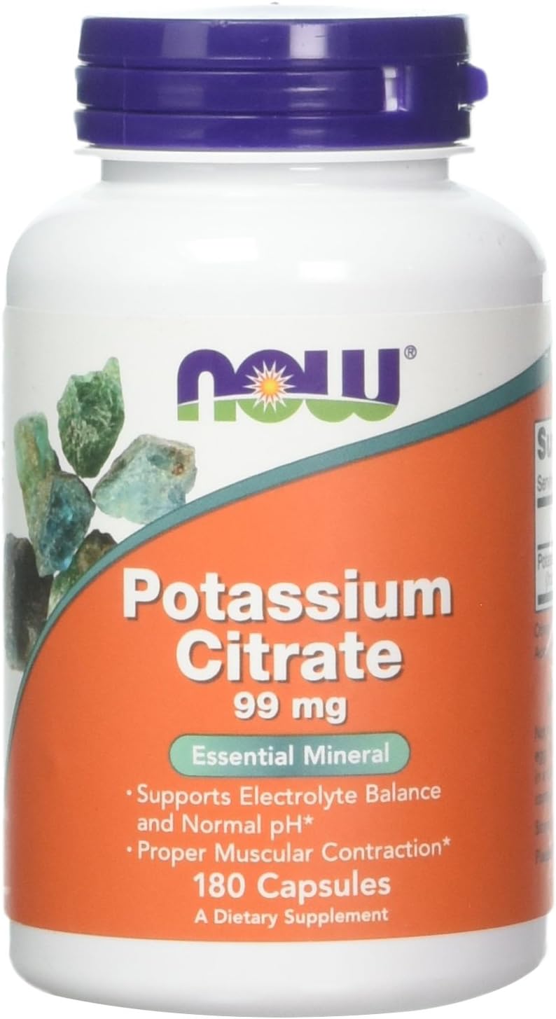 Amazon.com: Potassium Citrate 99 mg 180 Capsules (Pack of 2) : Health ...