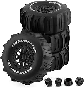Amazon.com: Chanmoo 1/7 1/8 RC Short Course Truck Car Tires and Wheels ...