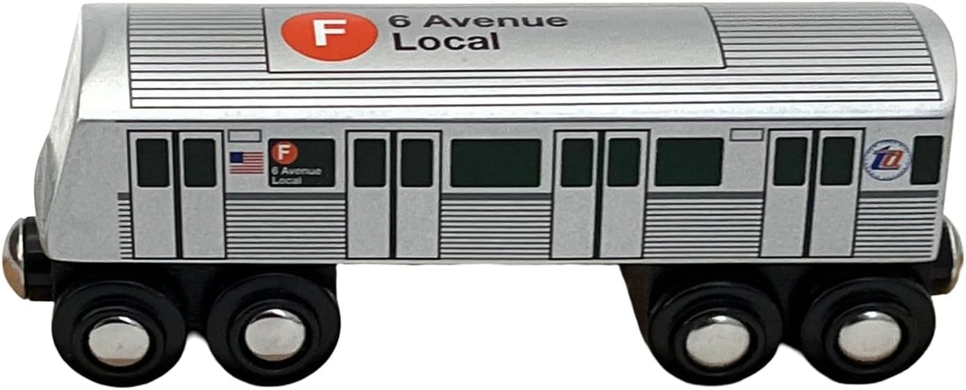Amazon.com: MUNI PALS Wooden Subway F Line Train 6th Ave Local Car Set ...