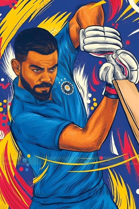 Poster of Virat Kohli Cricketer, Virat Kohli Posters for Room Wall ...