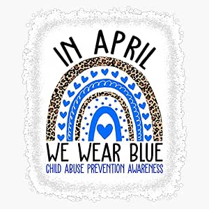 Amazon.com - in April We Wear Blue Cool Child Abuse Prevention ...