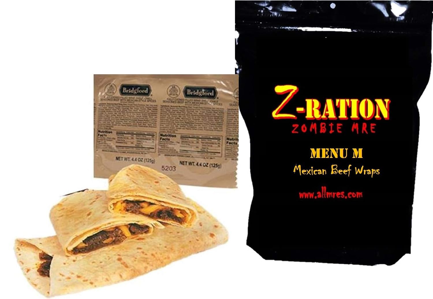 Amazon.com: MRE Z-Ration (Zombie MRE) Custom Meals Ready to Eat! (MENU ...