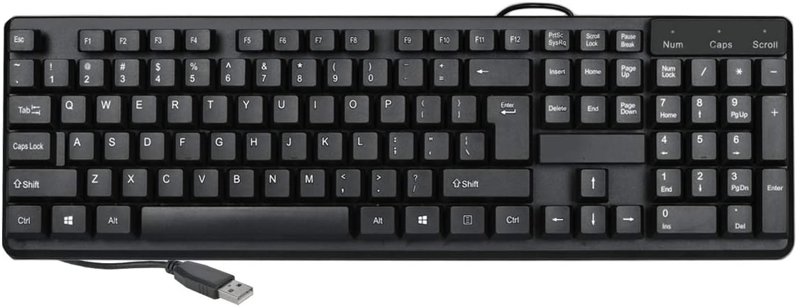Amazon.com: iMicro KB-US9813 104-Key Wired USB Keyboard (English ...
