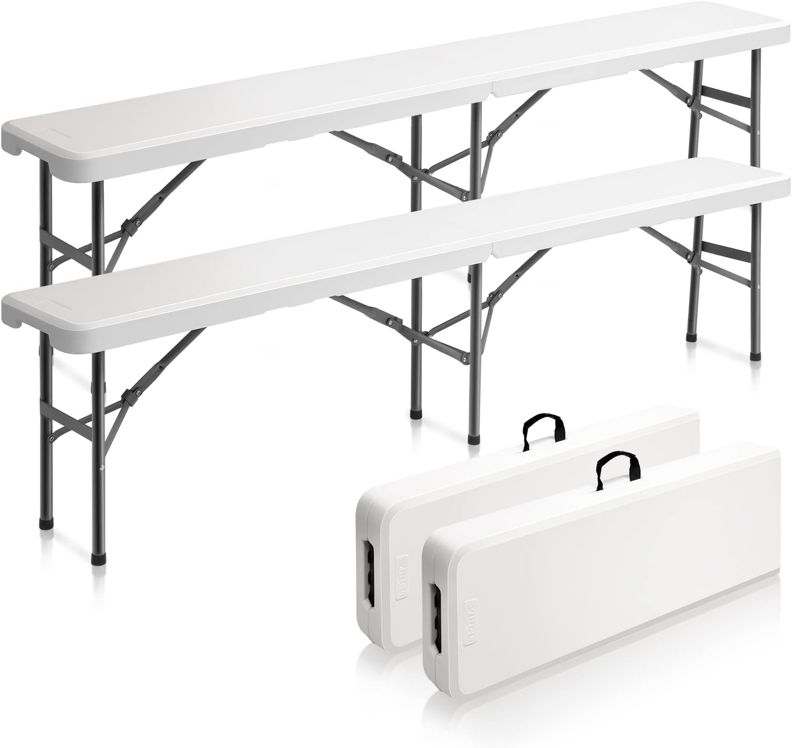 Amazon.com : LIFETIME 80305 Portable Folding Bench , White : Sporting ...