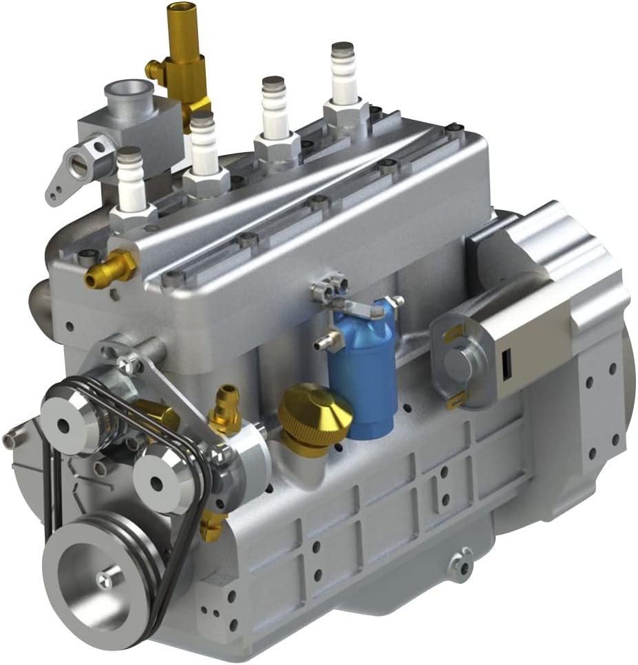 MOLVUS Mini-Benzinmotor, FL4-175 17,5 cm³ Reihen-4-Zylinder-4-Takt ...