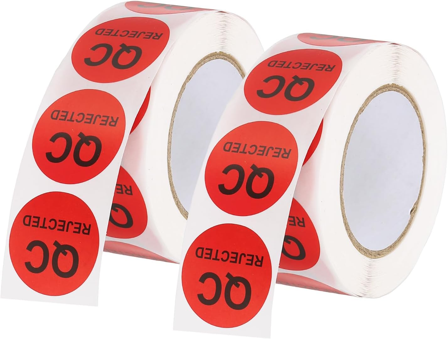 uxcell 1" QC Rejected Labels, 2 Roll/1000 Pcs Inventory Quality Control ...