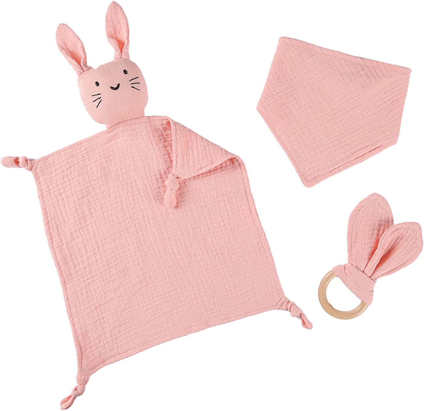 Doudou per Neonati Set Doudou Neonato Cotone Biologico, Telo Saliva ...