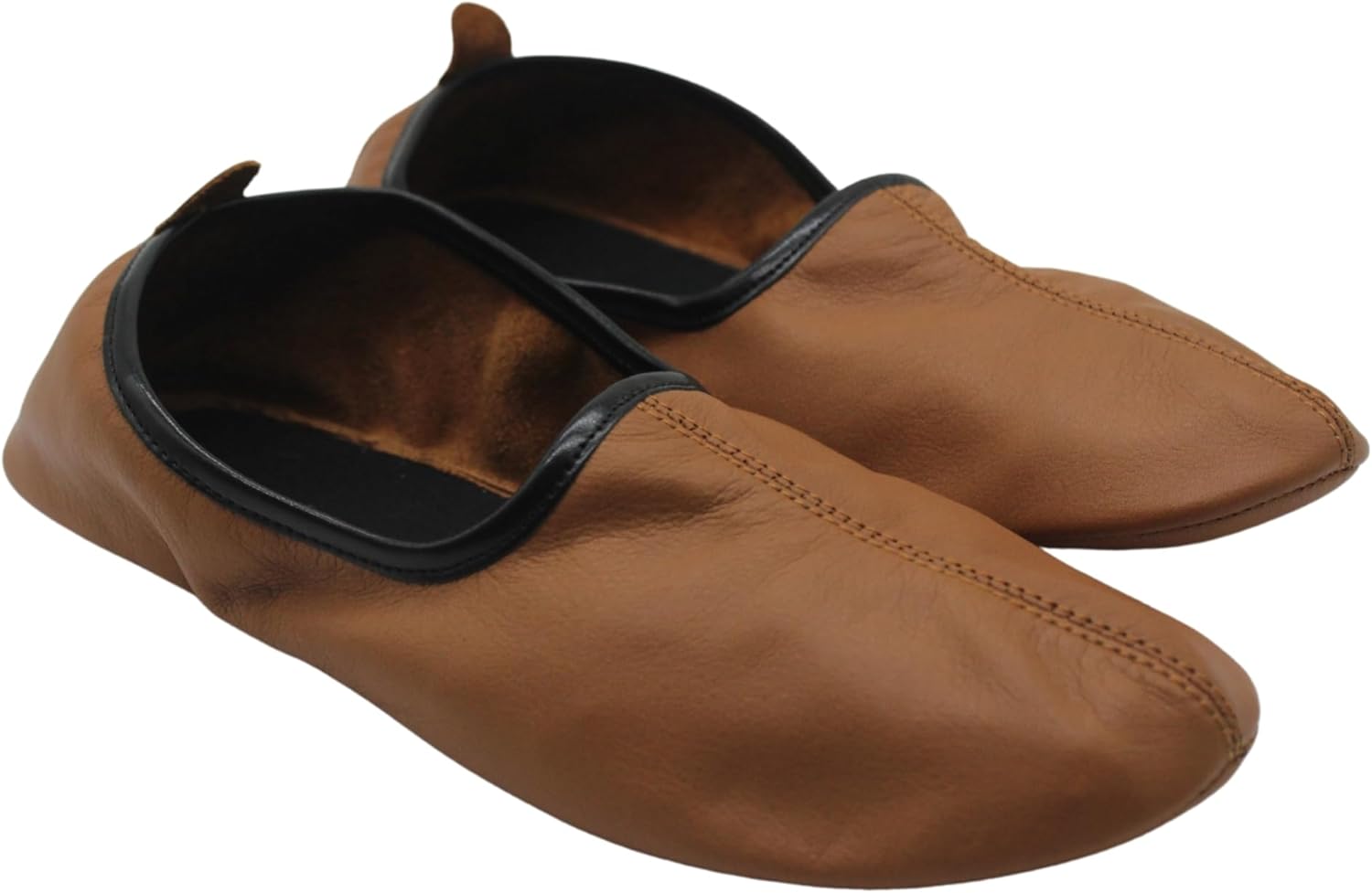 Amazon.com | Islamic Bazaar Women's Indoor Leather Slippers Tan Color ...