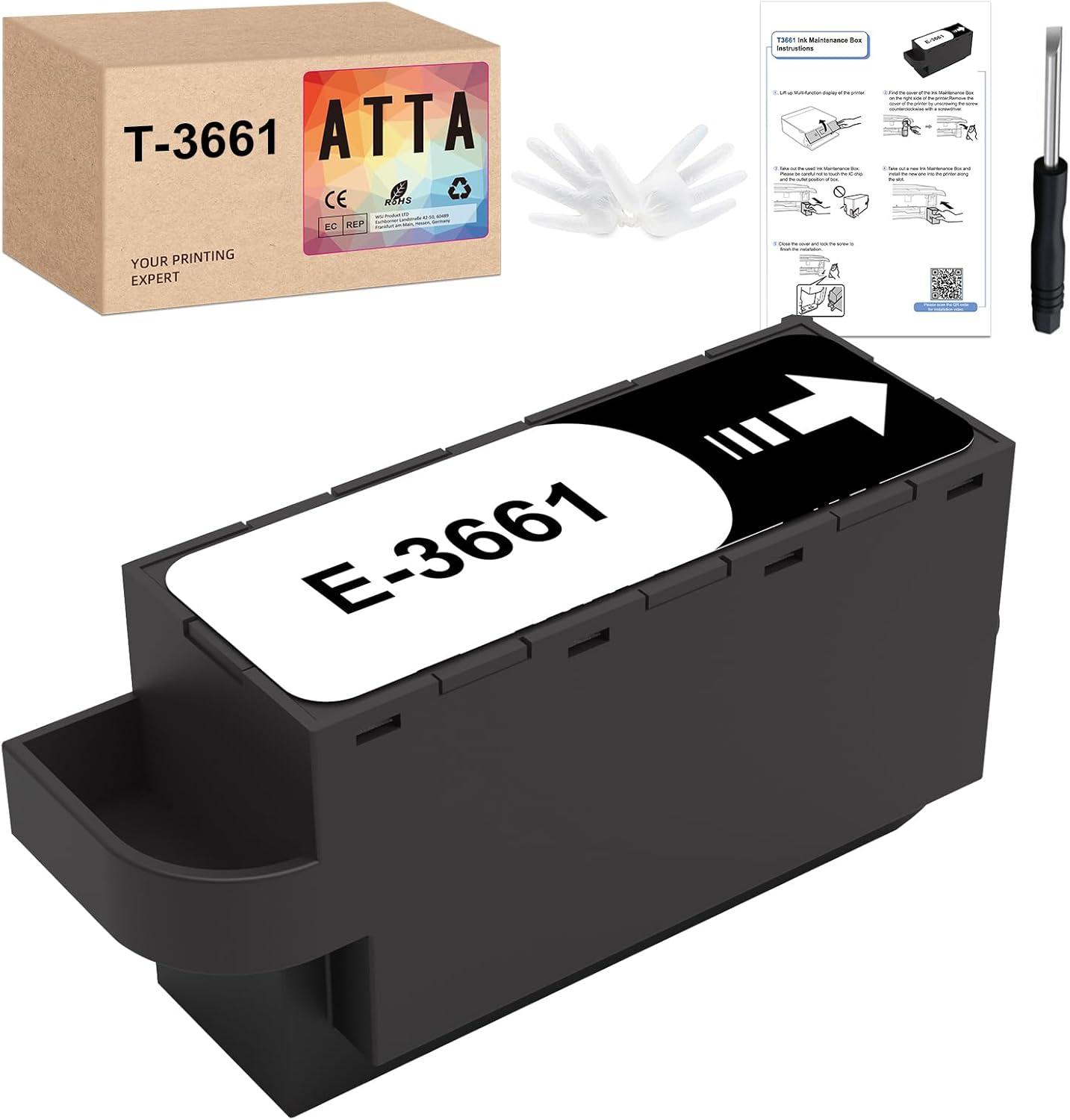 ATTA T3661 Maintenance Box, maintenance box t3661 Work with XP-6100 XP ...