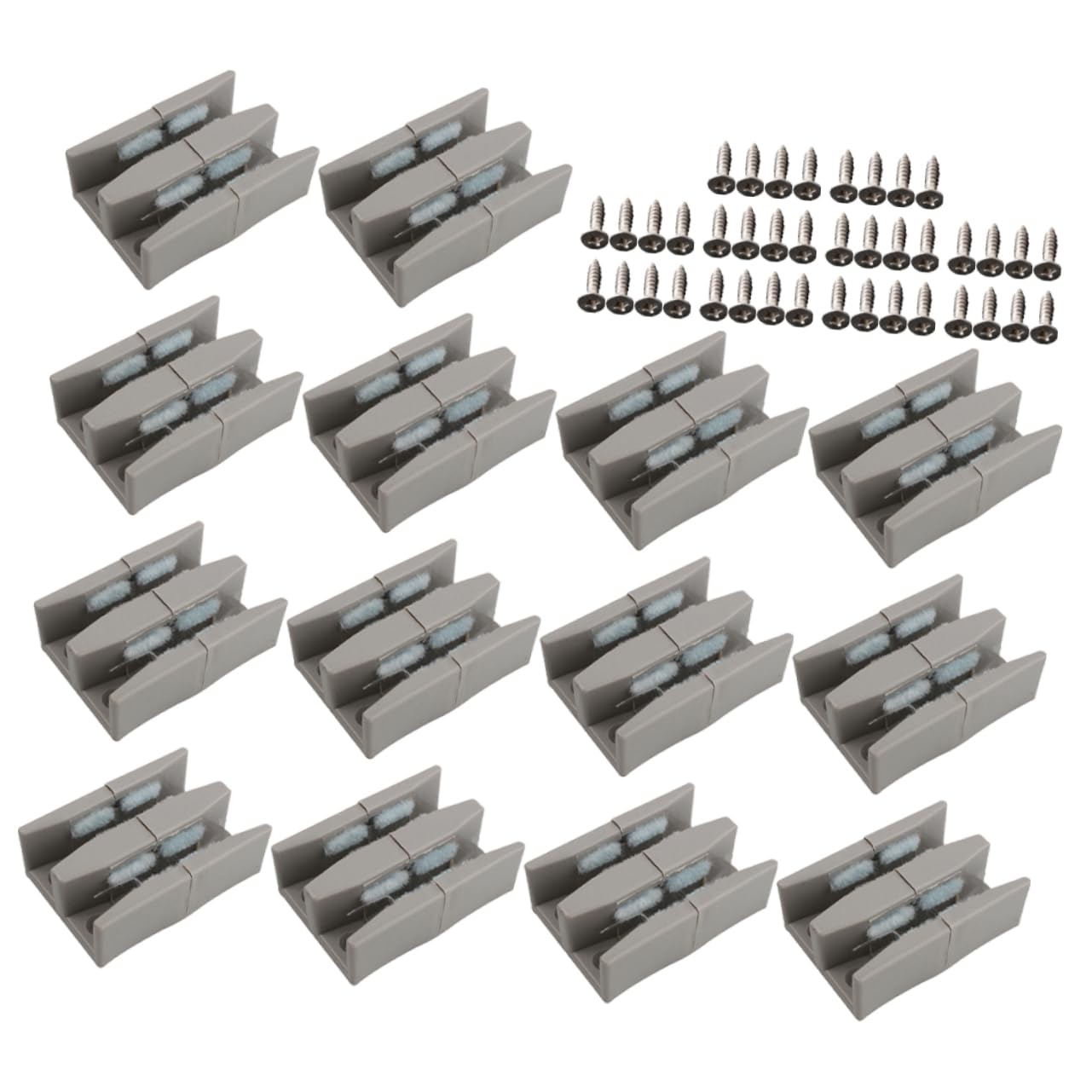 Uonlytech 10pcs Shower Door Replacement Parts Bottom Mount Door Guide ...