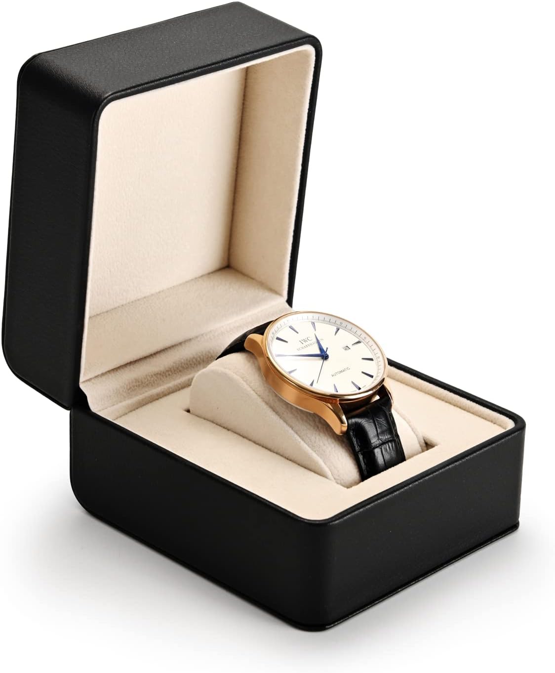 Amazon.com: Prestige & Fancy Premium Black Watch Gift Box with Pillow ...