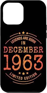 Amazon.com: iPhone 12 Pro Max Birthday December 1963 Year Limited ...