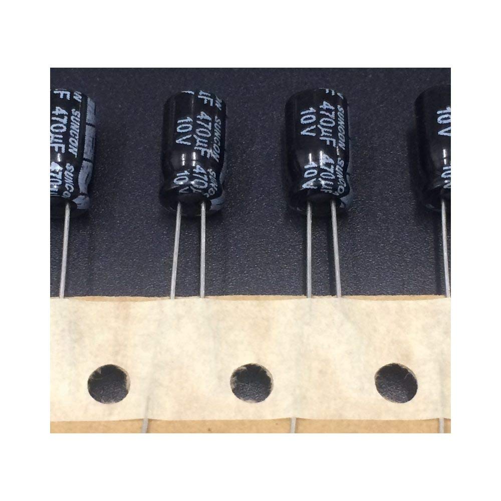 100pcs 470uF 10V SUNCON HC Series 6.3x11mm 10V470uF Aluminum ...
