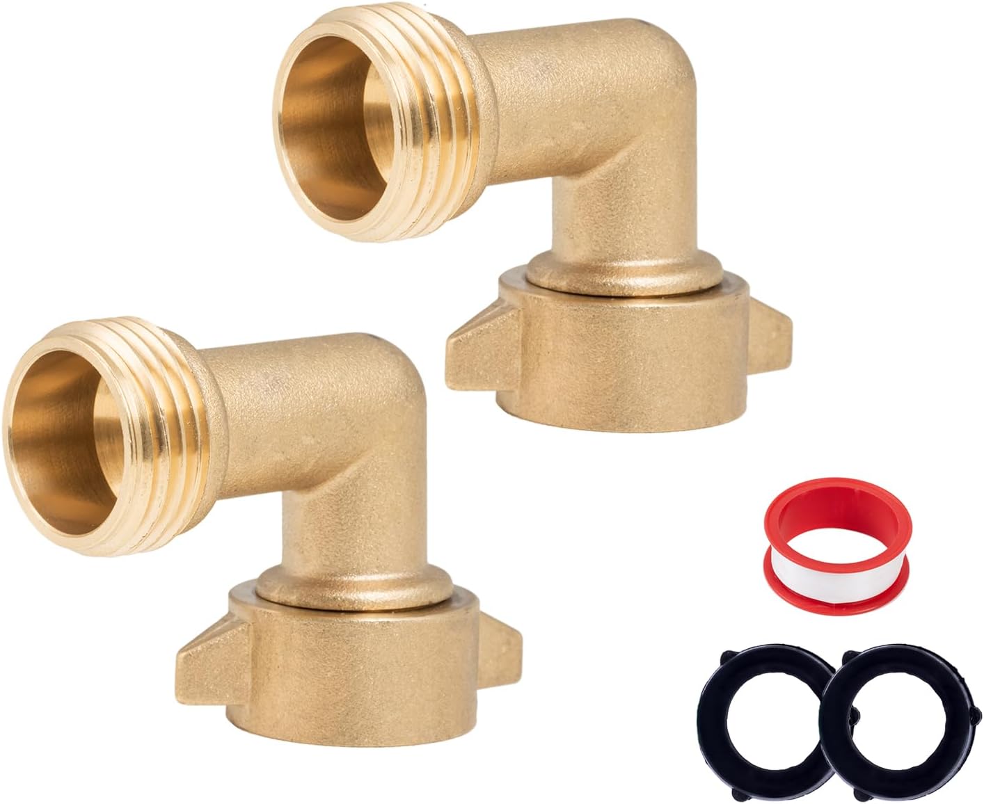 Amazon.com: LIULO TOOL 2 Pack 90 Degree Garden Hose Elbow Connectors, 3 ...