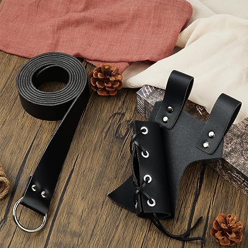 Medieval Leather Sword Dagger Frog Costume Accessories Including Adjustable Sword Belt and ...