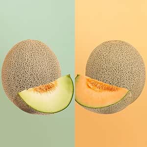 Amazon.co.jp: ＜ 2025年6月から発送 先行予約 ＞ 飯岡メロン 青肉 & 赤肉 食べ比べ セット タカミメロン ・ タカミレッド 4L サイズ (1玉 約1.6kg) × 3 ...