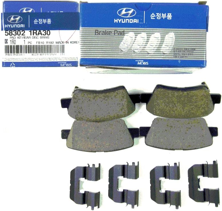 Amazon.com: Genuine Hyundai 58302-1RA30 Rear Disc Brake Pad Kit ...