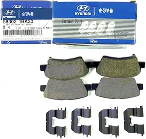 Amazon.com: Genuine Hyundai 58302-1RA30 Rear Disc Brake Pad Kit ...
