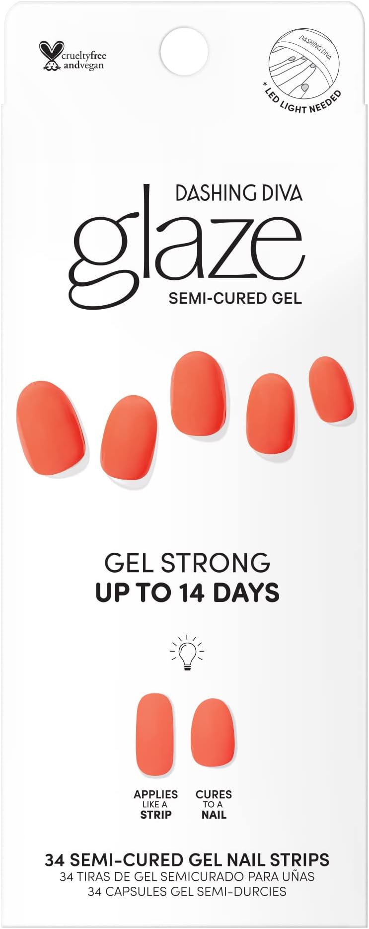 Amazon.com: Dashing Diva Glaze Nail Strips - Good Vibrations | Works ...