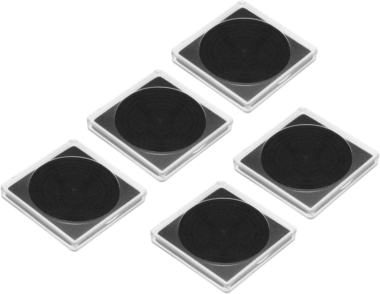 PATIKIL Coin Snap Holder, 5 Pack Coin Collection Case Square with Foam ...