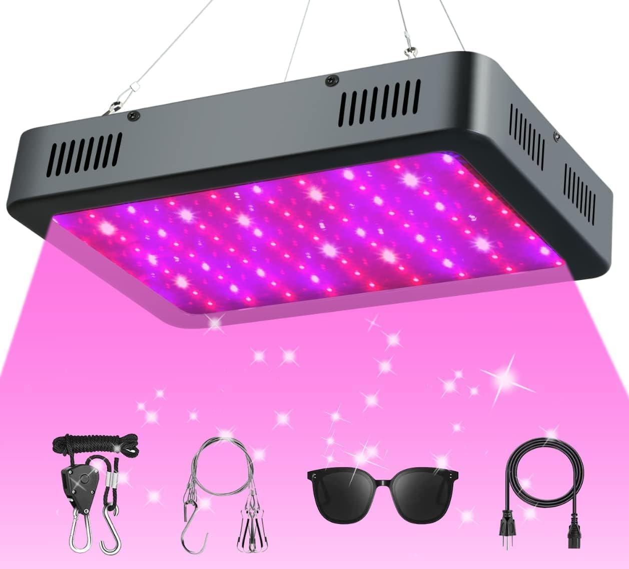 Amazon.com: 1200W LED Grow Light, Full Spectrum Plant Light with Daisy ...