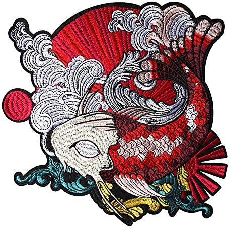 Amazon.com: Nipitshop Patches Big Size Patch Red Japanese Carp Koi Fish ...