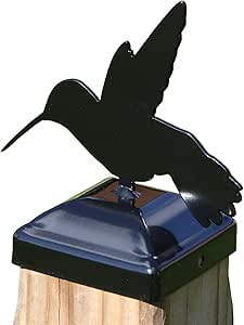 Metal Hummingbird Post Cap for 4x4 Nominal Post (for Posts 3.5in x 3 ...