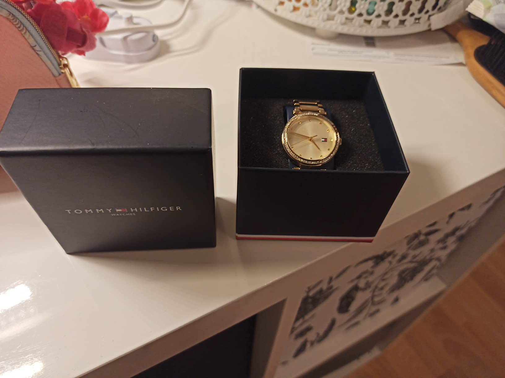 Tommy Hilfiger Damen Analoger Quarz Uhr mit Edelstahl Armband 1782237 ...