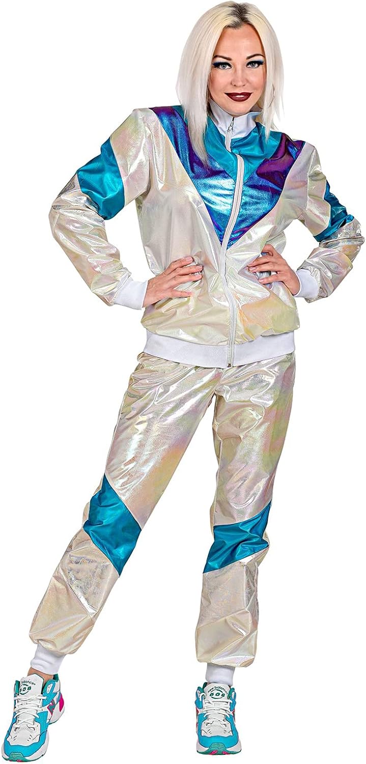 Widmann 11793 – Costume 80s Tracksuit, Beaded Jacket and Trousers ...