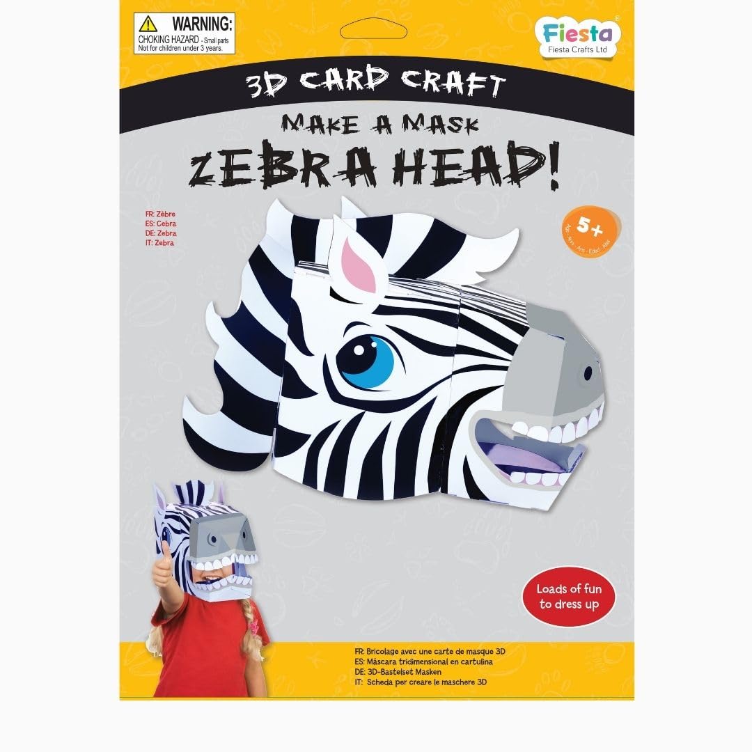 Zebra Craft Template 3D Zebra Printable Paper Craft Color, Cut And