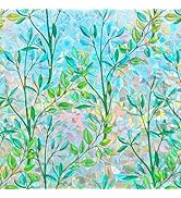Amazon.com: Stained Glass Window Film Static Cling Door Privacy Film ...
