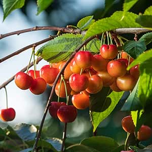 Amazon.com : Rain Cherry Tree Live Plant 4 to 5 Ft, Yellow Golden Live ...