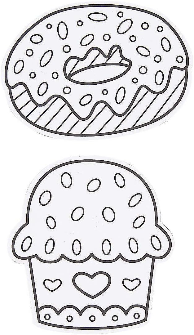 Amazon.com: Fun Express Color Your Own Sweet Treat Magnets - Creative ...