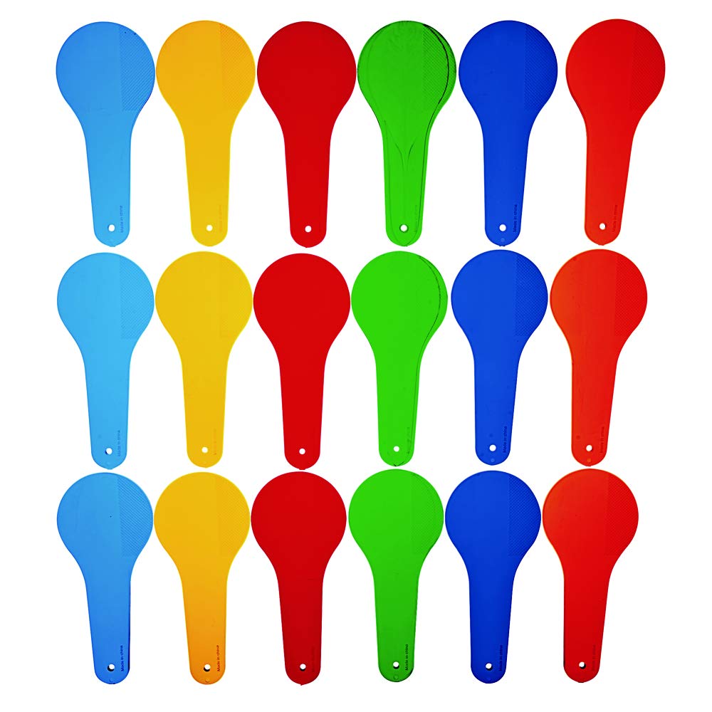 Amazon.com: Excellerations Color Paddles (Pack of 18) Educational STEM ...