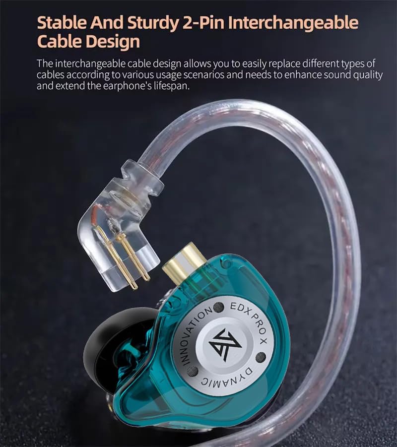 CASON KZ EDX Pro X IEM Wired Earphones | in-Ear Monitor Headphones with ...