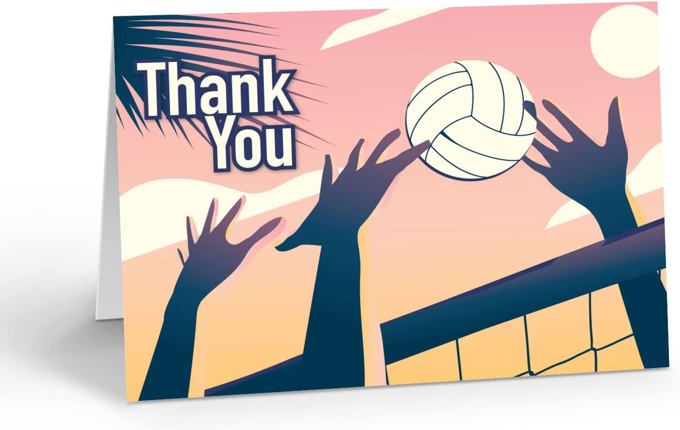 Amazon.com : Stonehouse Collection Volleyball Thank You Note Cards - 10 ...