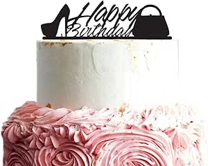 Amazon.com: Shoes And Handbag Cake Topper Girls Ladys Women Birthday ...