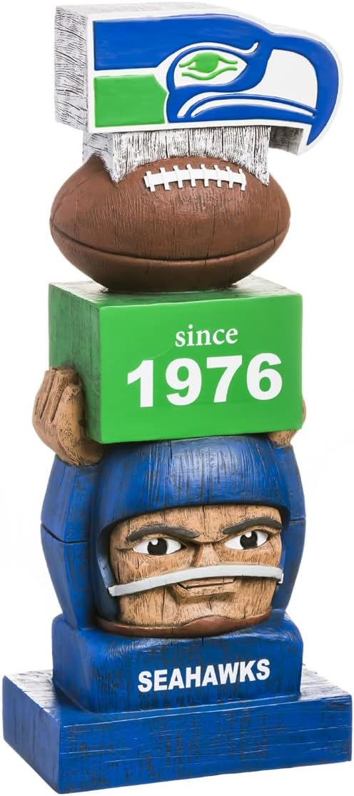 Amazon.com: Team Sports America Seattle Seahawks Vintage NFL Tiki Totem ...