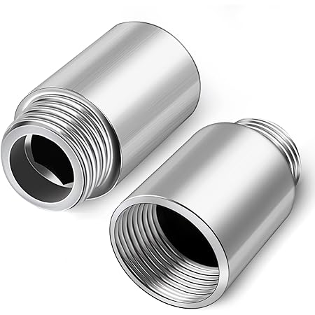 2 Pcs Shower Head Extension Arm Stainless Steel Shower Head Extender ...