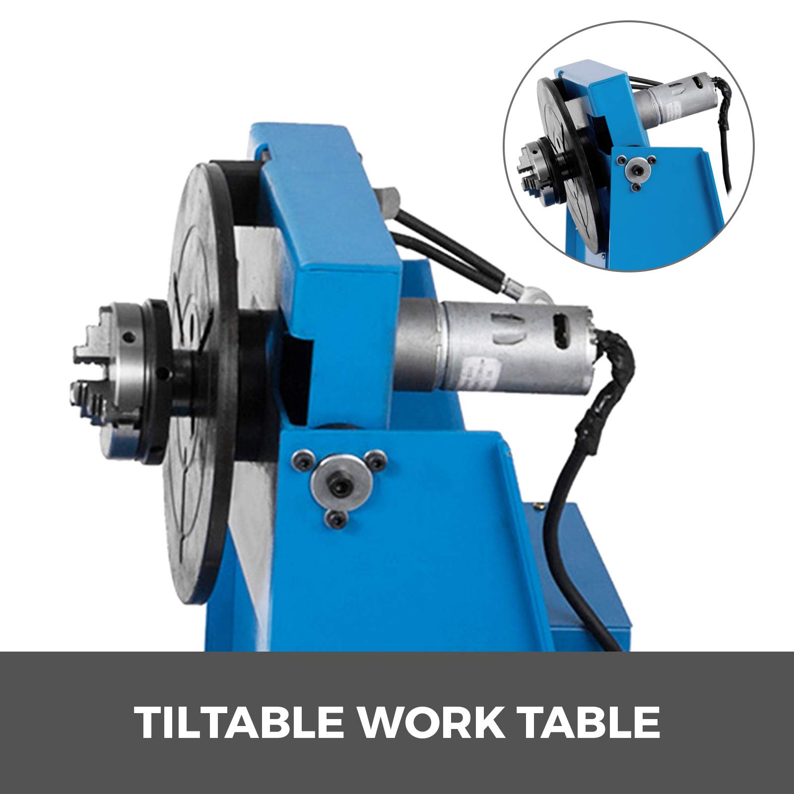 Buy Mophorn 10KG Rotary Welding Positioner Turntable Table 110V Mini 0 ...