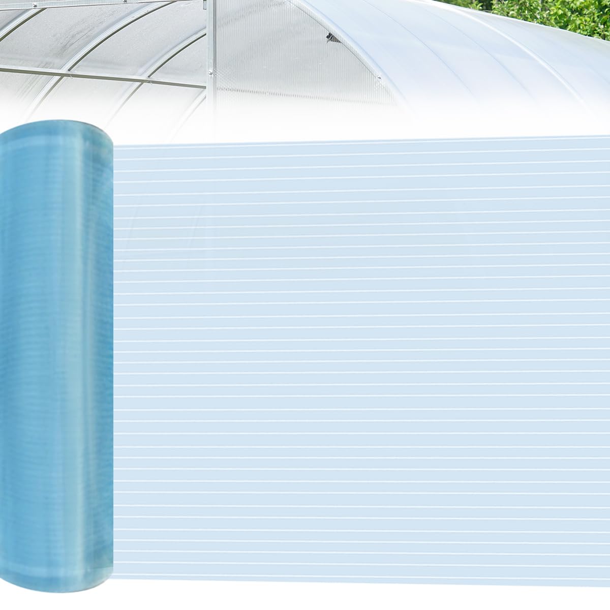 Amazon.com: 14Ft x 3.28Ft Polycarbonate Roof Panels,Clear Polycarbonate ...
