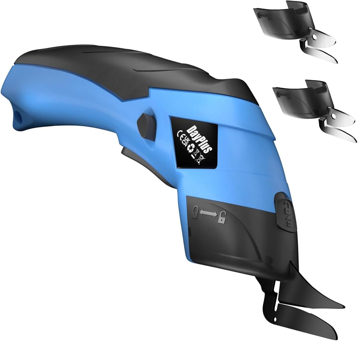 Electric Scissors, Cordless, Rechargeable, with 2 Cutting Blades, 3.6 V ...