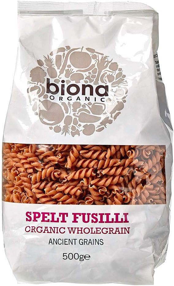 Amazon.com : Biona Organic - Spelt Pasta - Wholegrain Fusilli - 500g ...