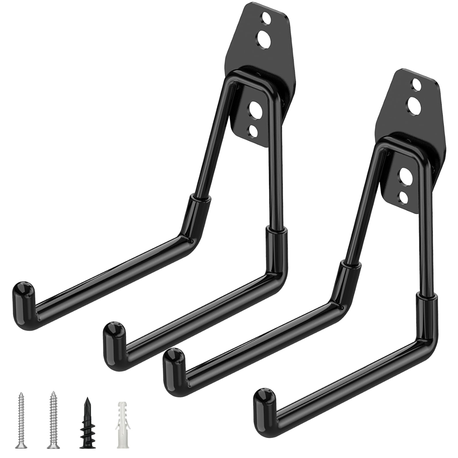 Snapklik.com : TICONN 2 Pack Heavy Duty Garage Hooks, Steel Utility ...