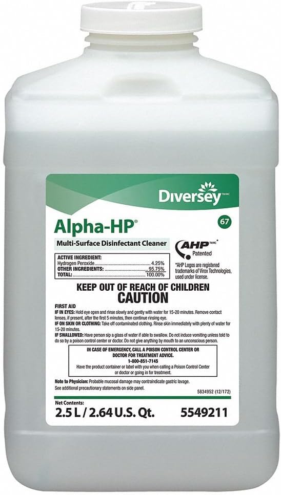 Amazon.com: Alpha-HP Disinfectant Cleaner, 2.5 L, PK2 : Health & Household
