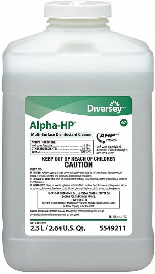 Amazon.com: Alpha-HP Disinfectant Cleaner, 2.5 L, PK2 : Health & Household