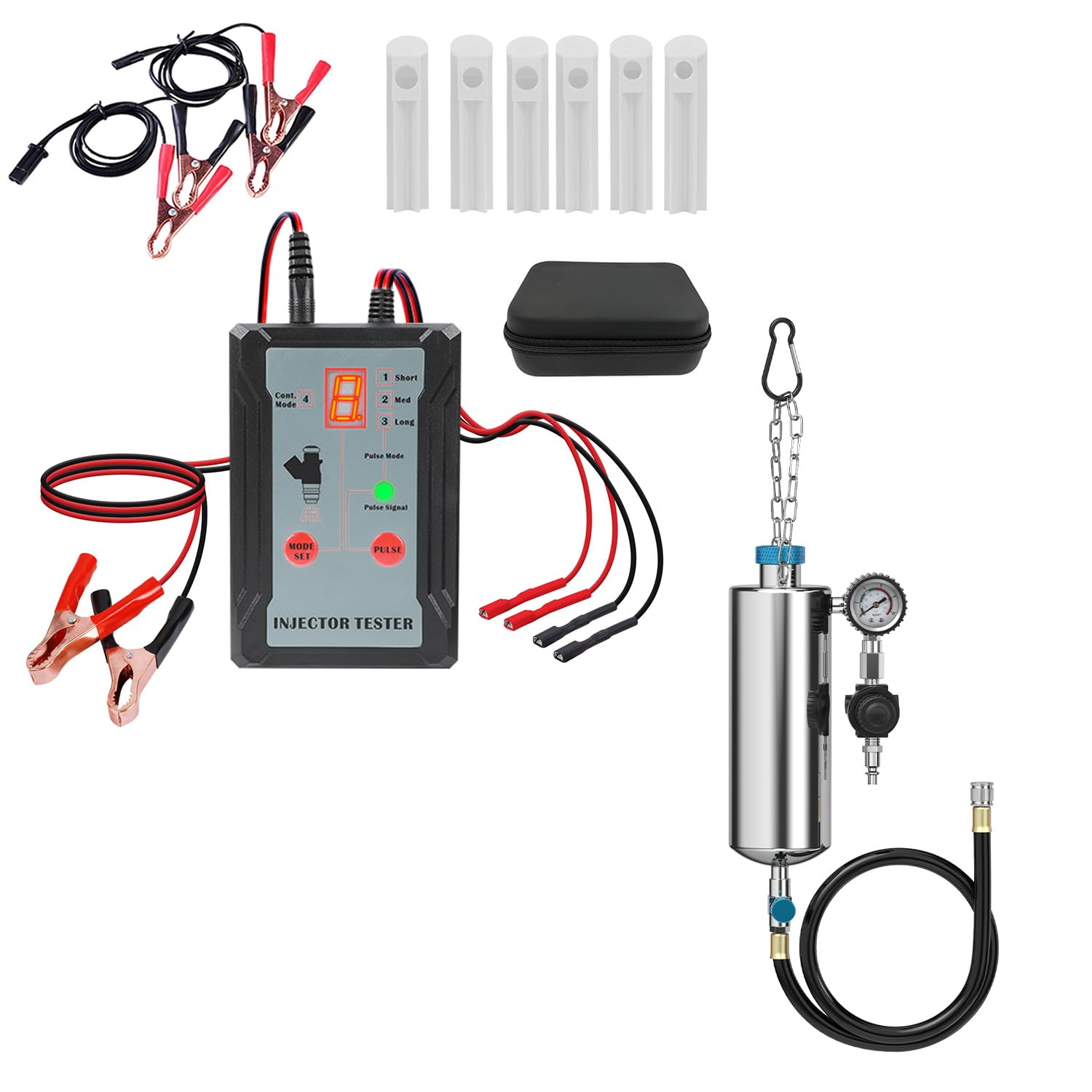 Amazon.com: Fuel Injector Cleaner Tool Kit,C80 Disassembly-Free ...