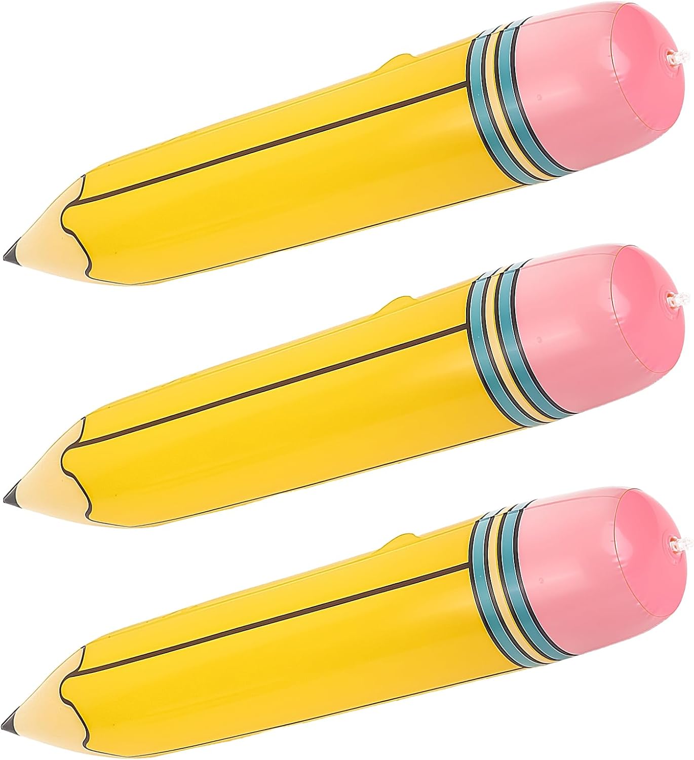 Amazon.com: Funny Yellow Pencil Balloons 3pcs Back to School Foil ...